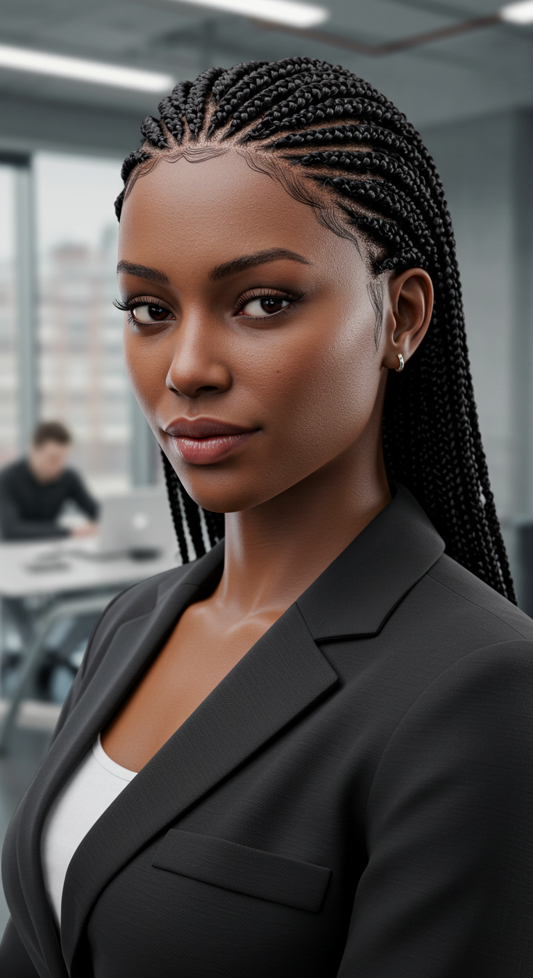 20 Elegant All-Back Cornrows Hairstyles