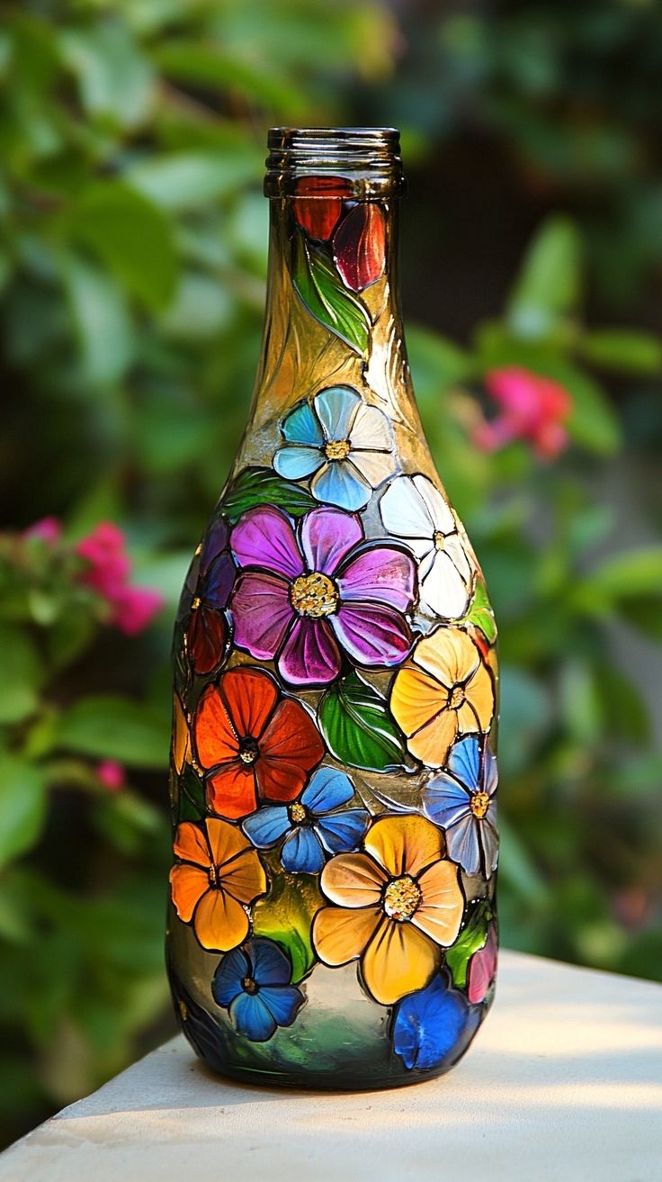 10 DIY Bottle Art Ideas to Spark