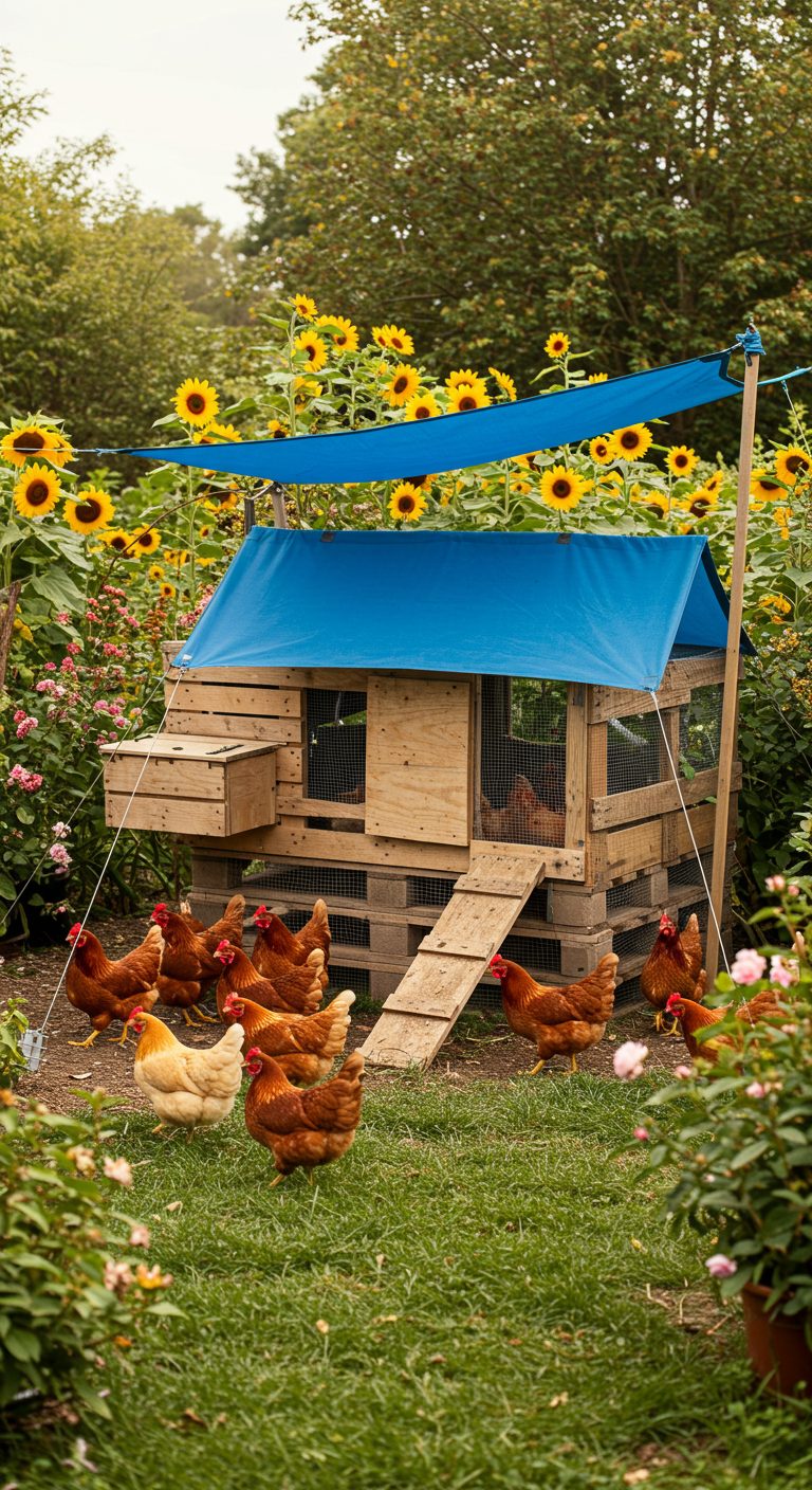12 DIY Easy Pallet Chicken Coop Ideas