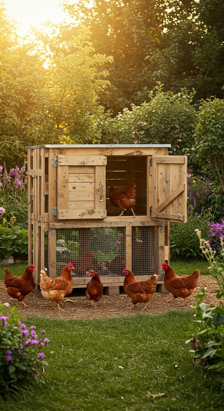 12 DIY Easy Pallet Chicken Coop Ideas