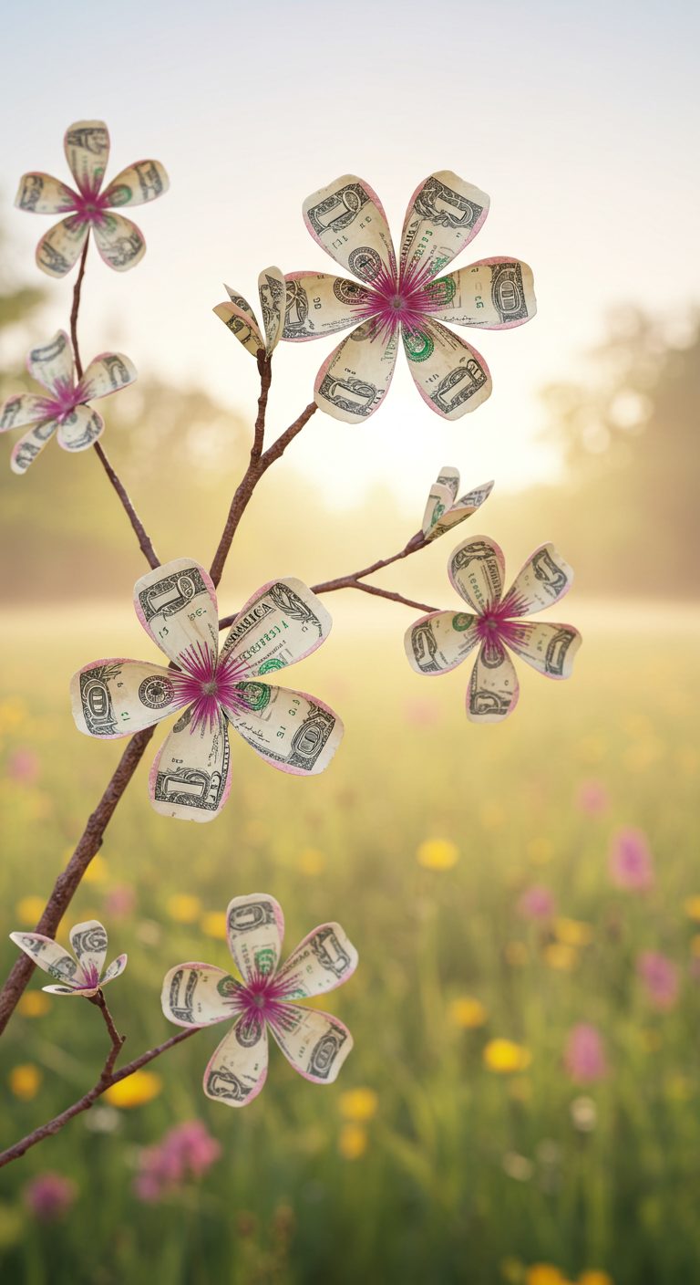 20 DIY Money Flowers Dollar Bills