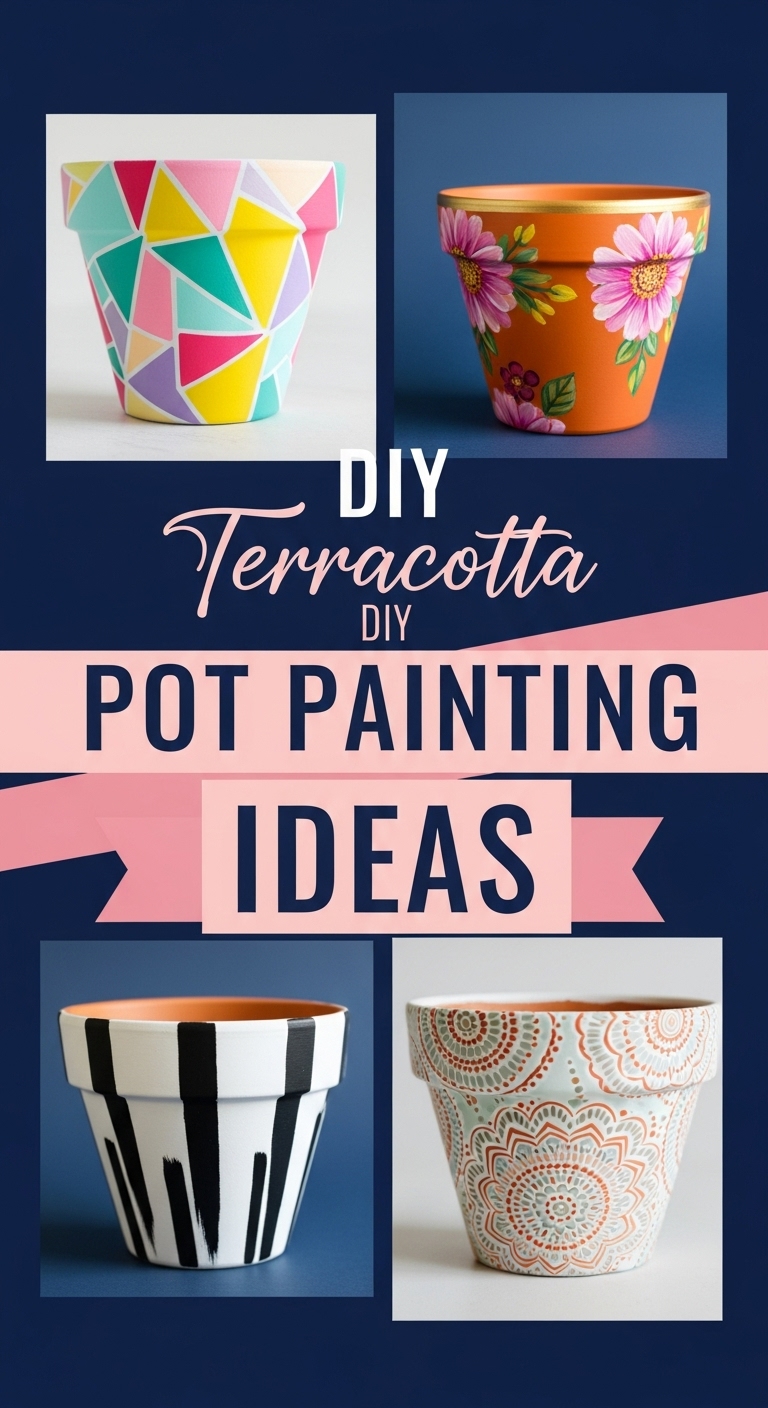 10 DIY Terracotta Pot Painting Ideas