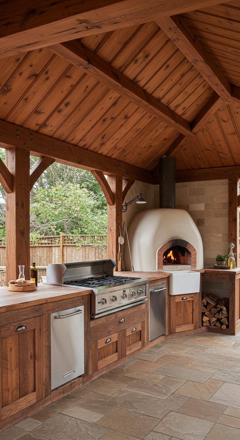 10 Amazing Covered Outdoor Kitchen Design Ideas