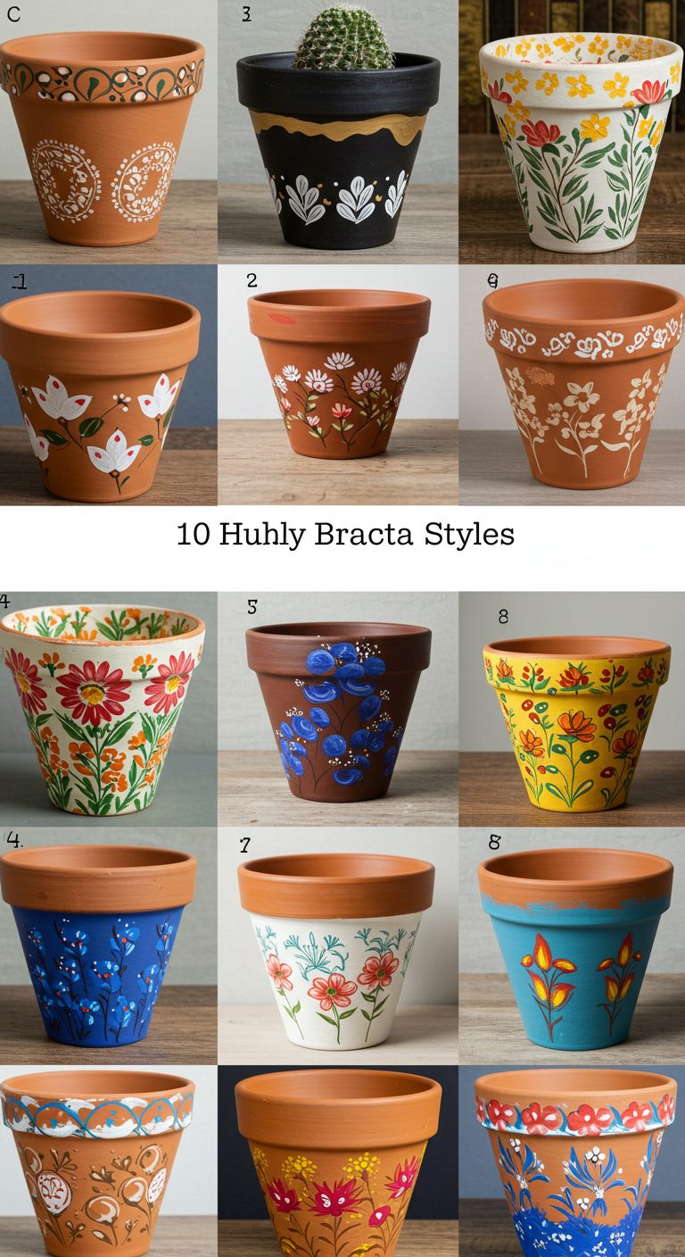10 DIY Terracotta Pot Painting Ideas