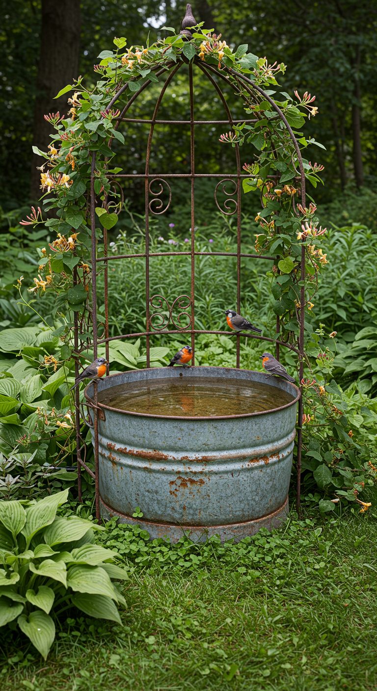 20 Elegant DIY Bird Bath Ideas