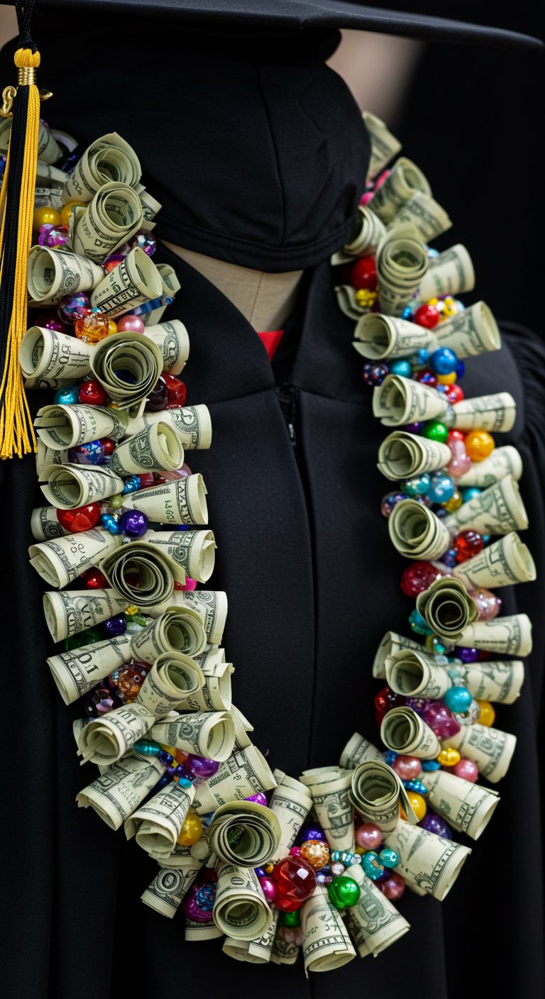 12 DIY Money Leis for Graduation for Boys