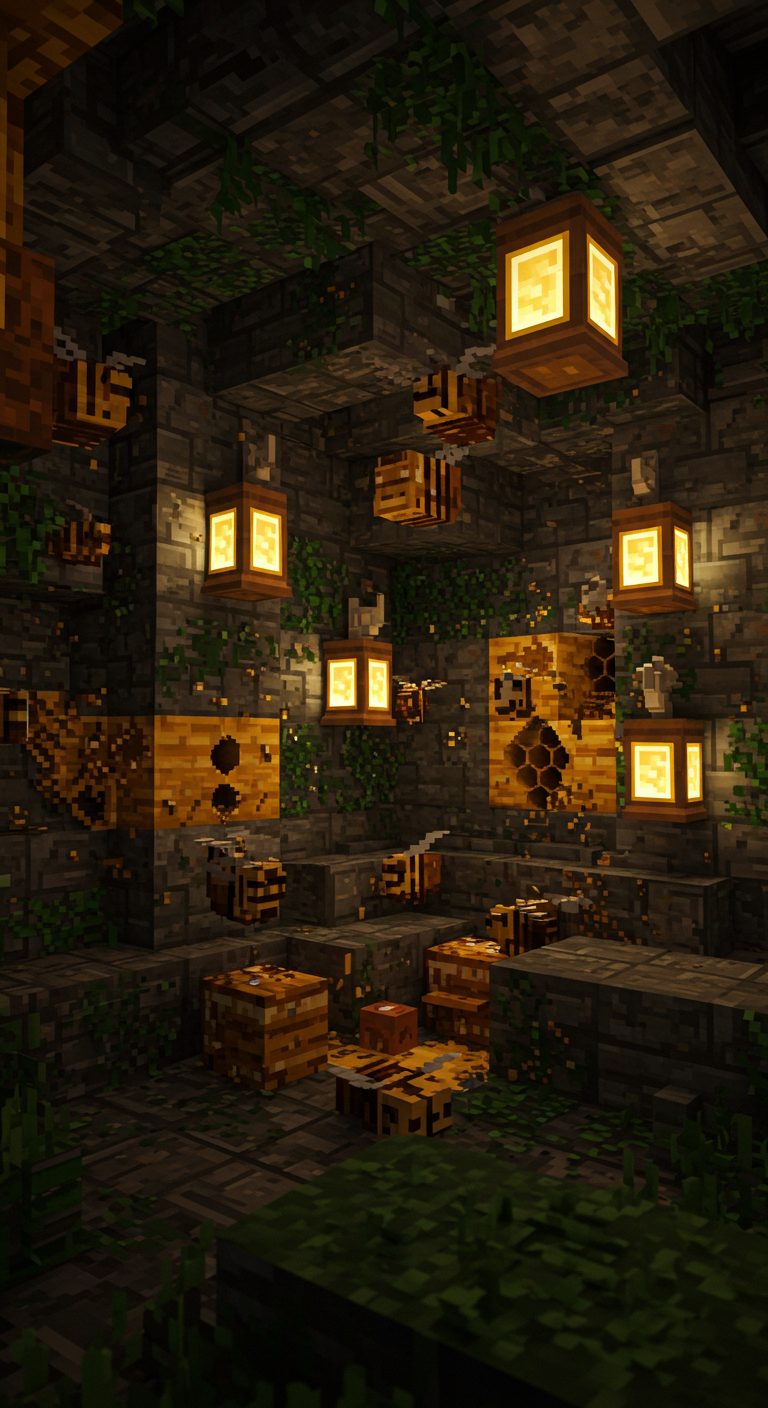 11 Inspiring Bee Farm Minecraft Ideas