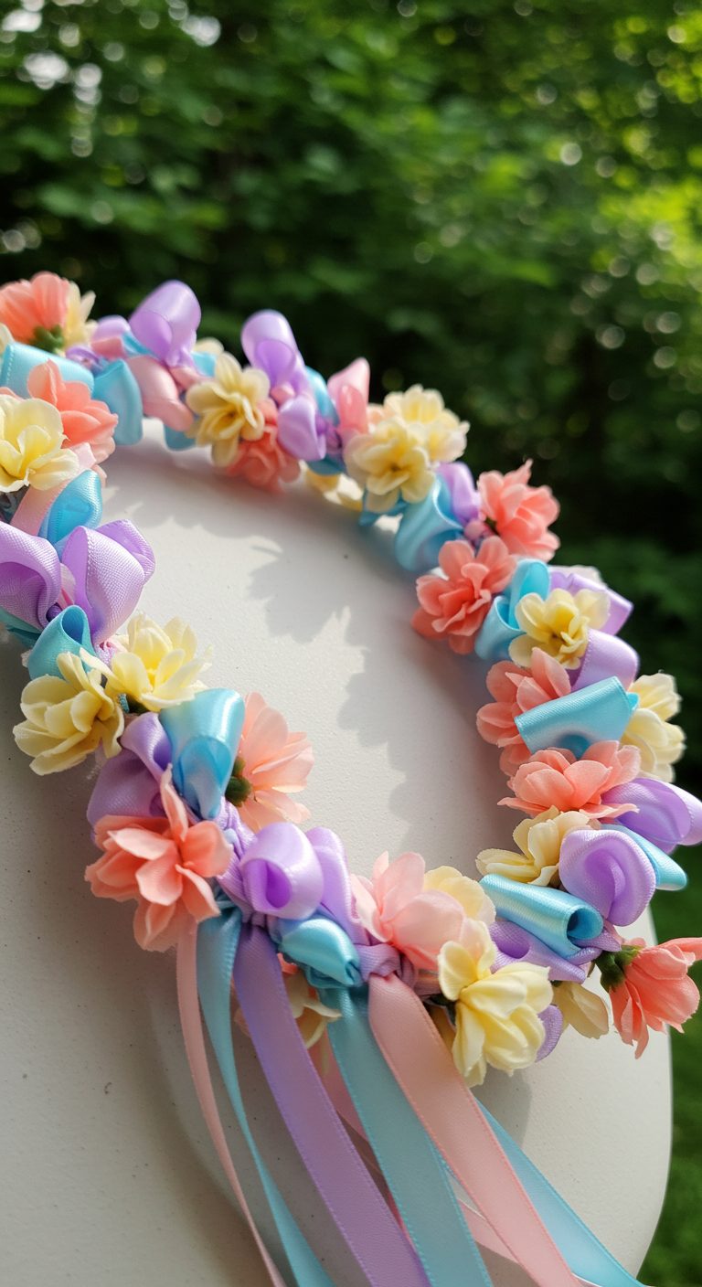12 DIY Graduation Leis Ribbons Ideas