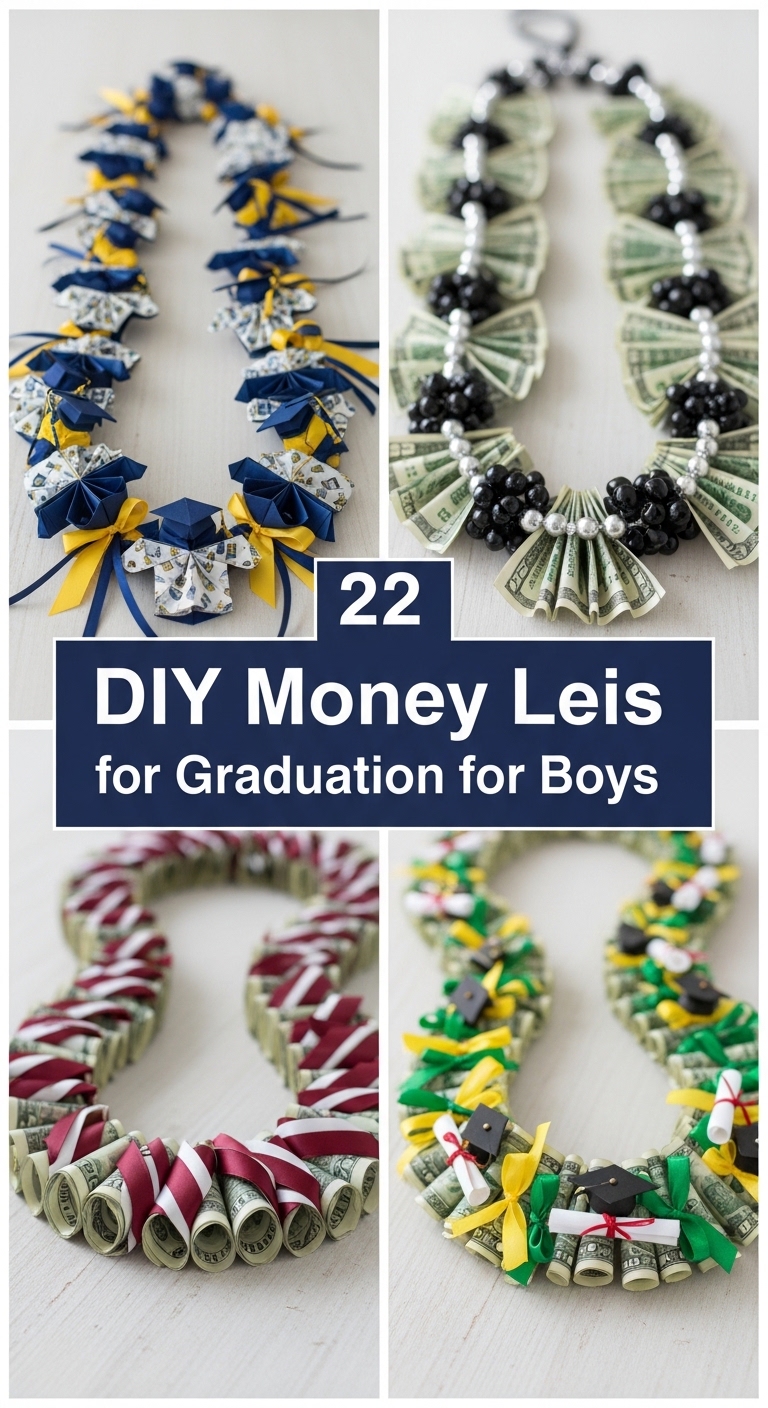 22 DIY Money Leis for Graduation for Boys
