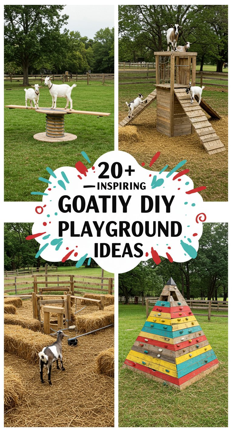 23 Inspiring DIY Goat Playground Ideas