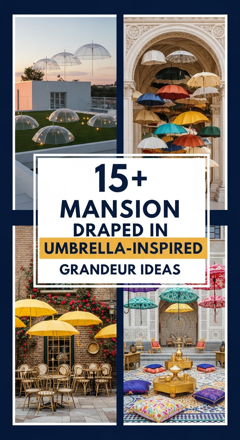 16 Mansion Draped in Umbrella-Inspired Grandeur Ideas