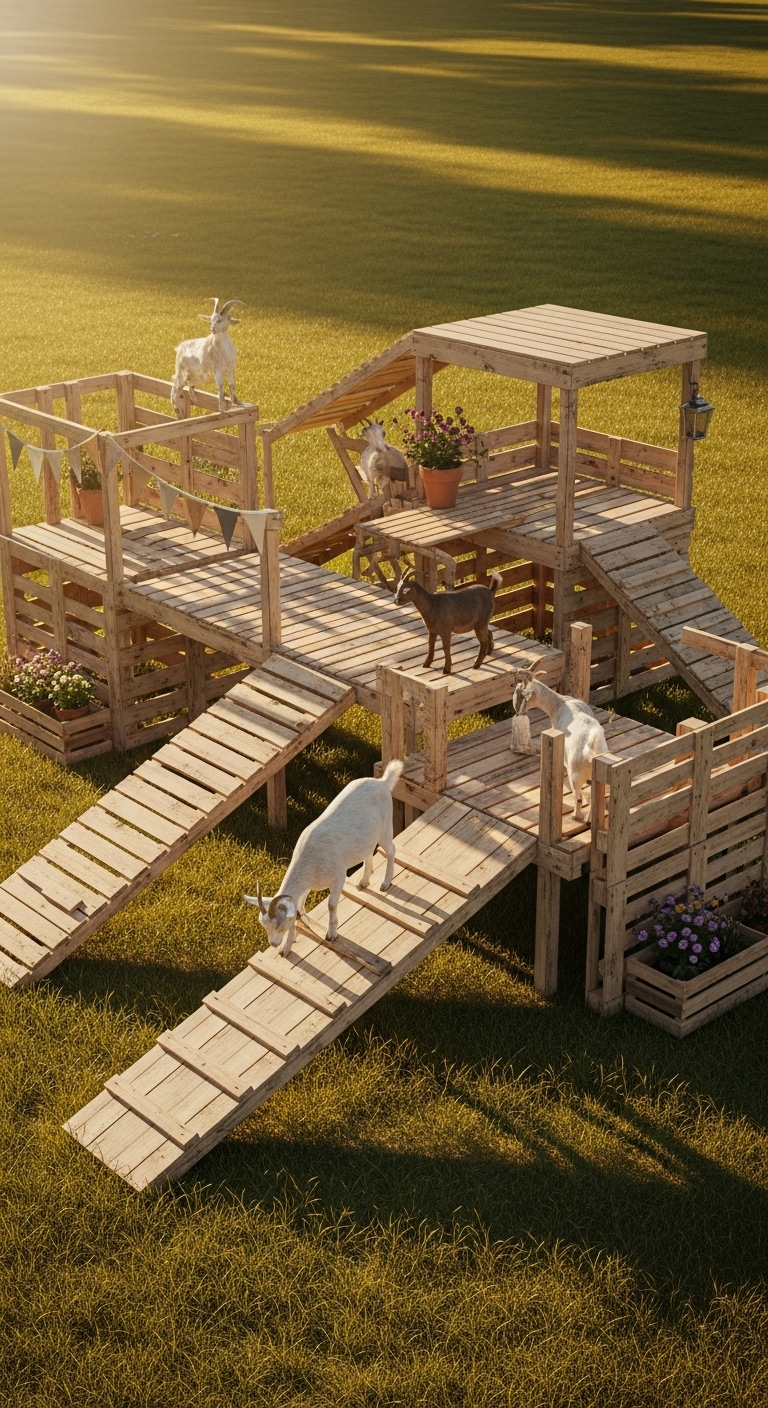 23 Inspiring DIY Goat Playground Ideas