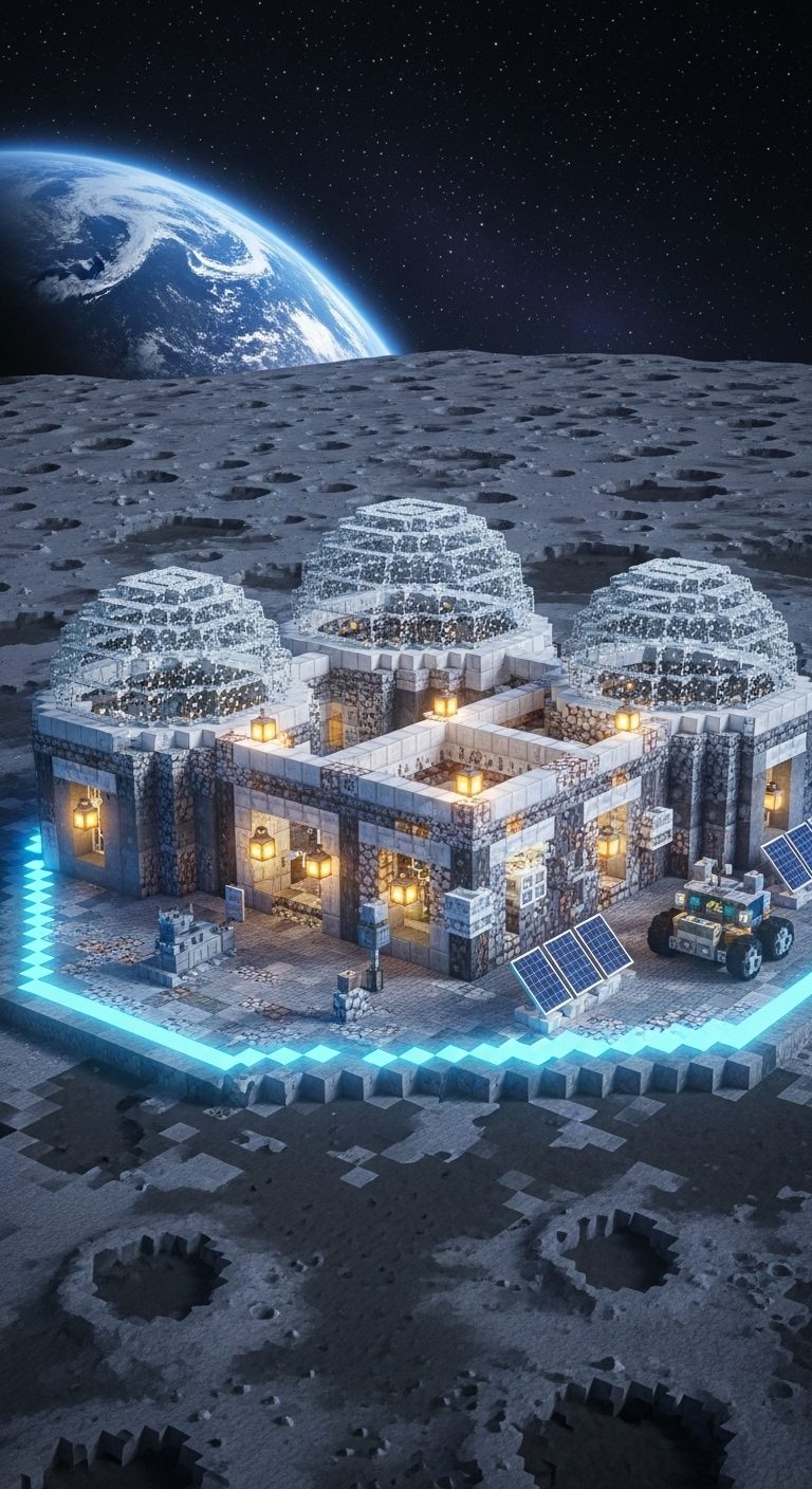 13 Moon-Themed Minecraft Builds Ideas