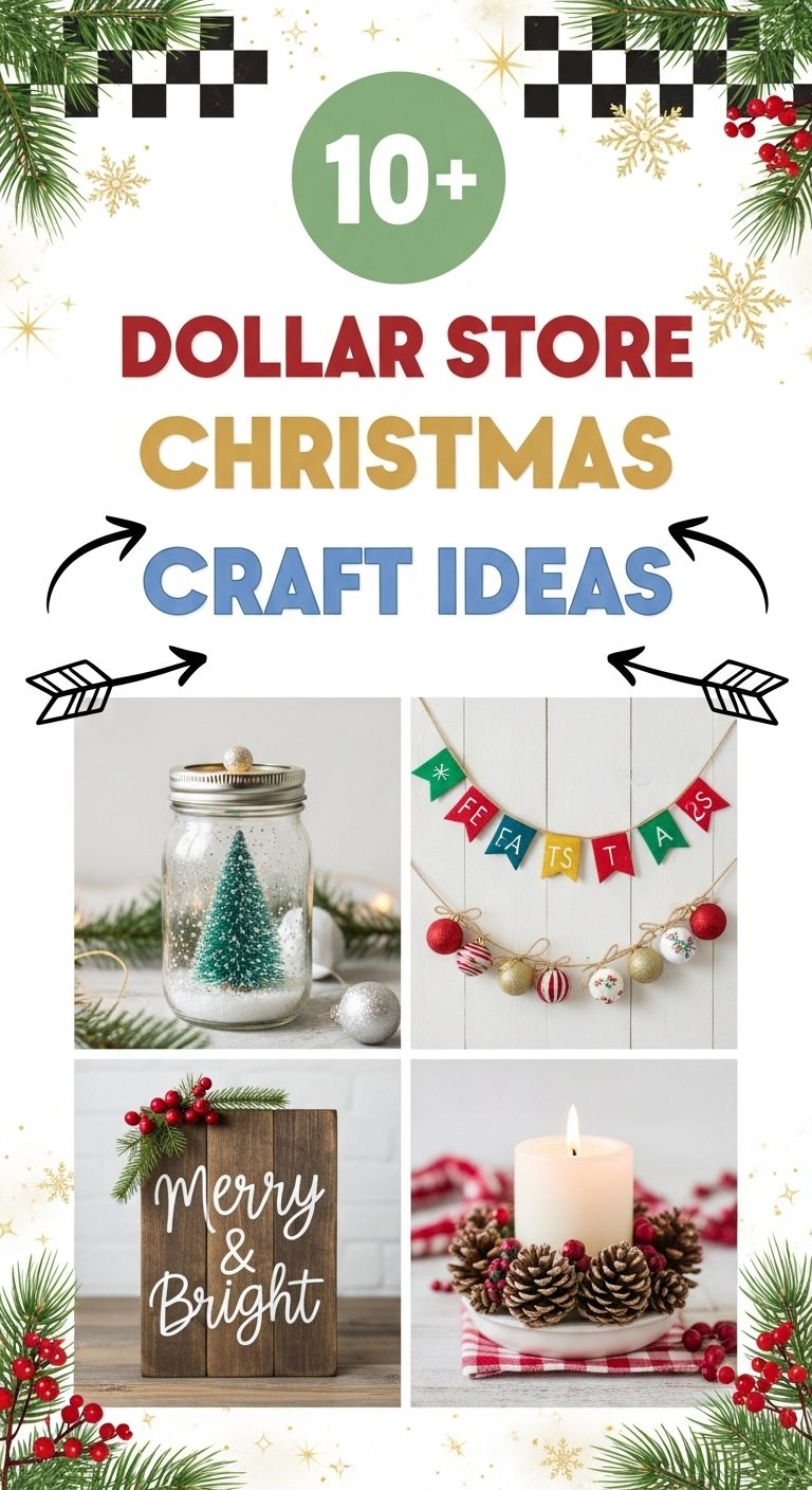 15 Dollar Store Christmas Craft Ideas