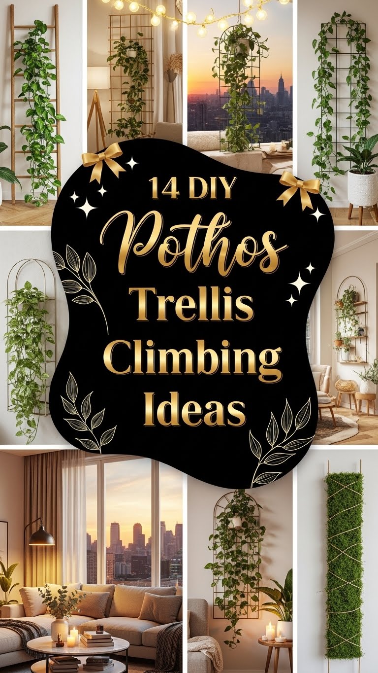 14 DIY Pothos Trellis Climbing Ideas