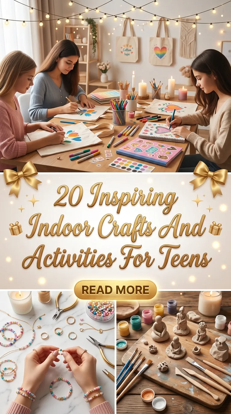 20 Inspiring Indoor Crafts And Activities For Teens
